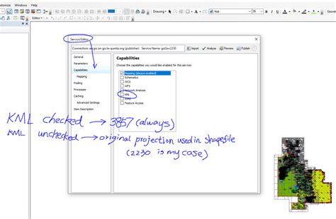 how to publish map service with original projection instead of wgs 1984