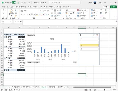 04 10 피벗테이블과 피벗차트 Excel을 이용한 자료분석
