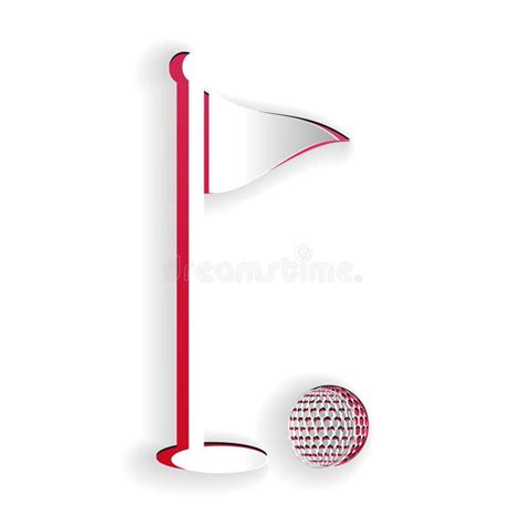 Golf Club Ball Flagstick Hole Stock Illustrations 129 Golf Club Ball