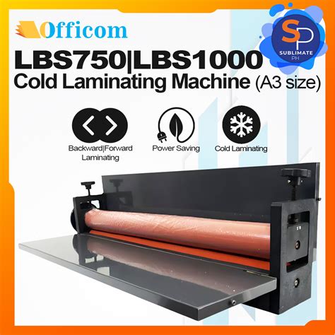Officom Heavy Duty Lbs750 Lbs1000 Cold Laminating Machine 750mm X