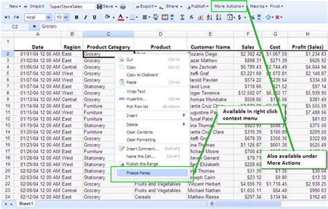 freeze panes in zoho sheet zoho blog