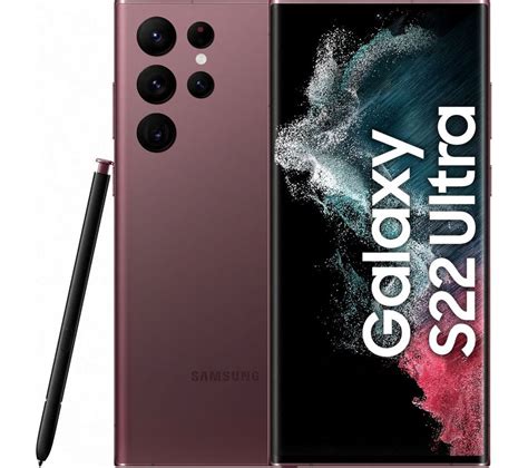 Samsung Galaxy S22 Ultra 5g 256 Gb Burgundy Fast Delivery Currysie