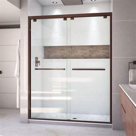 Dreamline Encore 56 In To 60 In W Semi Frameless Oil Rubbed Bronze