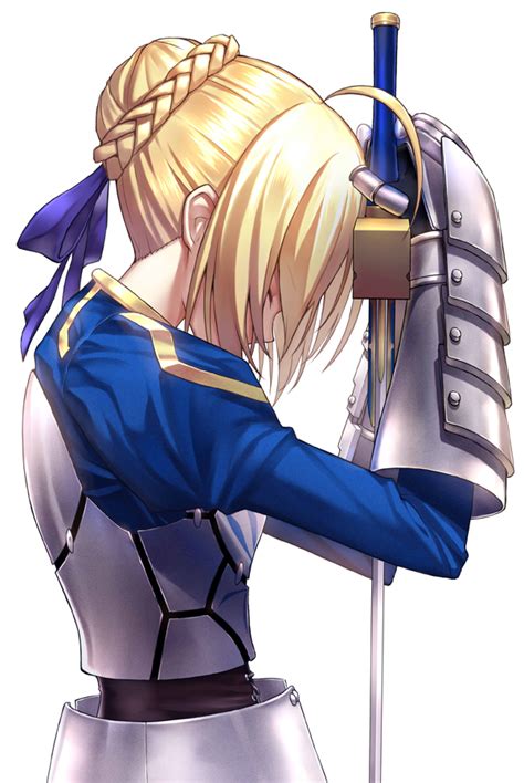 Safebooru 1girl Ahoge Armor Armored Dress Blonde Hair Closed Eyes