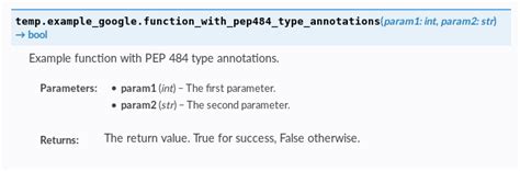 python how to automatically add parameter types in sphinx