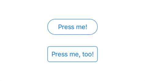 rounded border button in swift and uikit