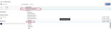 adding azure devops work item to a specific sprint stack overflow
