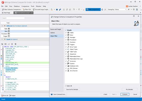 oracle data and schema comparison dbforge compare bundle for oracle