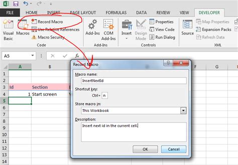 excel macro for generating sequential id numbers emil s