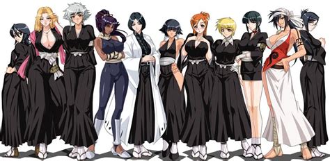 Kuchiki Rukia Shihouin Yoruichi Inoue Orihime Matsumoto Rangiku Sui