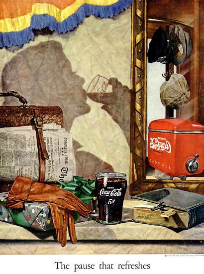 Coca Cola The Pause That Refreshes Coke Mad Men Art Vintage Ad Art