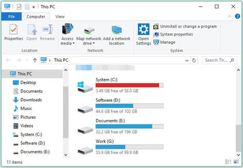 Как выделить диск д из диска с в Windows