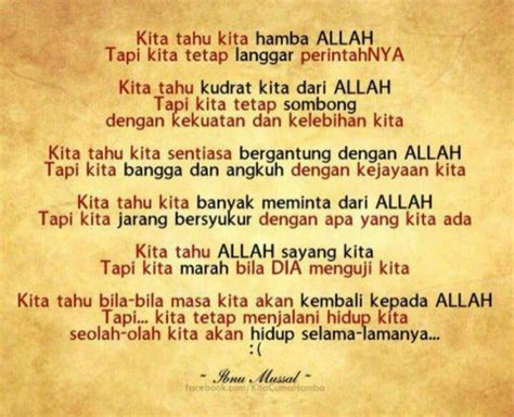 Kita Hanya Hamba Allah Islamic Quotes Muslim Quotes Me Quotes