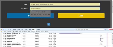 javascript bootstrap datetimepicker css not working properly even if