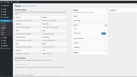 how to add and edit wordpress widgets youtube