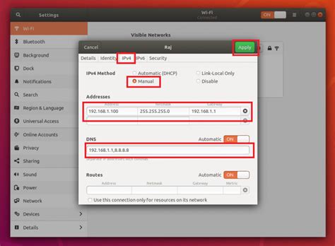 netplan how to configure static ip address in ubuntu 18 04 using