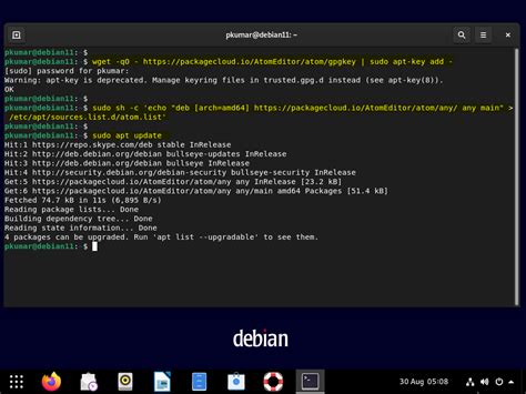 how to install atom text editor in debian 11 bullseye