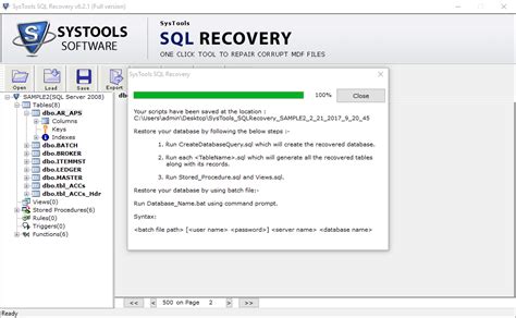 sql server recovery software to repair sql database mdf and ndf files