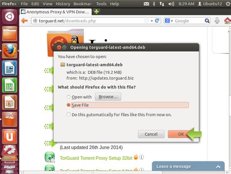 how to setup the new torguard vpn client in ubuntu debian