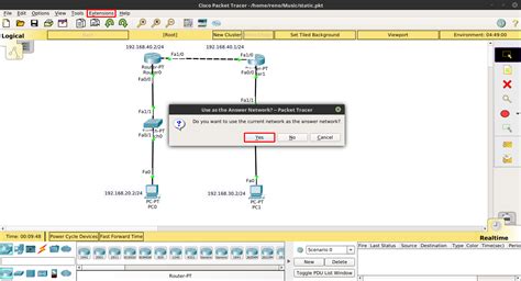 contoh soal packet tracer dikdasmen