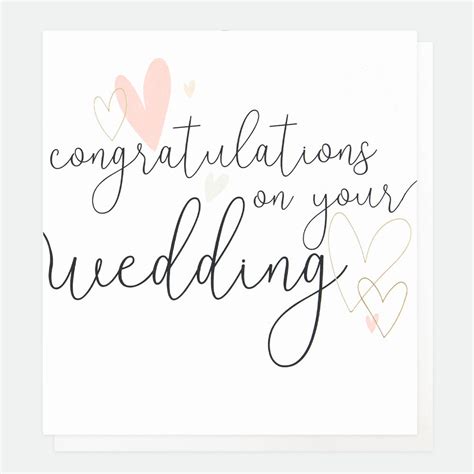 Congratulations On Your Wedding Card Caroline Gardner