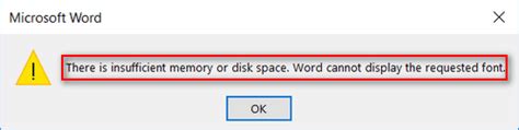 full fixes for there is not enough memory or disk space