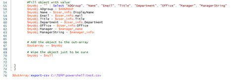 extract active directory user info via powershell wenlei cao wenlei