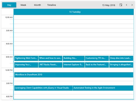 wpf scheduleview control telerik ui for wpf