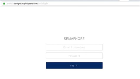 how to configure nginx proxy for semaphore ansible web ui