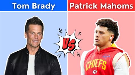 Tom Brady Vs Patrick Mahomes ⚽ Celebrity Comparison 2024 Youtube