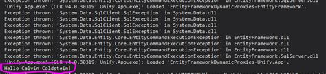 c uncatchable errors from entity framework stack overflow