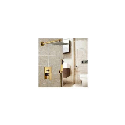 Fontana Brass Gold Tone Shower Set