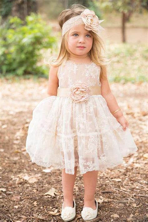 Beautiful Ivory Lace Flower Girl Dress – Bohogown