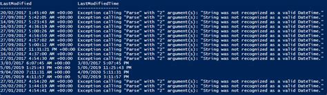 azure parsing exception calling parse with 2 argument s string