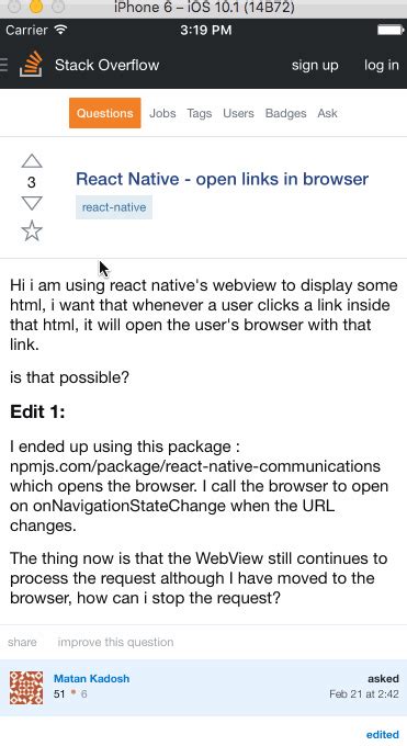 react native react native open links in browser itecnote