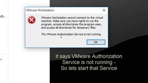 how to fix vmware authorization service not running error permanent fix