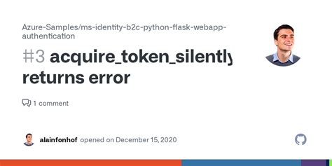acquire token silently returns error · issue 3 · azure samples ms