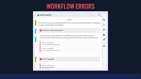 workflow errors overview youtube