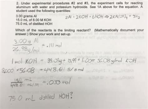 solved which of the reactants is the limiting reactant a