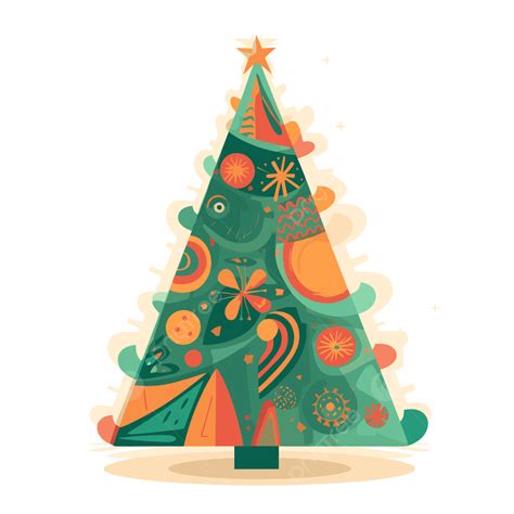 árvore De Natal Moderna Png Adesivo Clipart árvore De Natal Vector