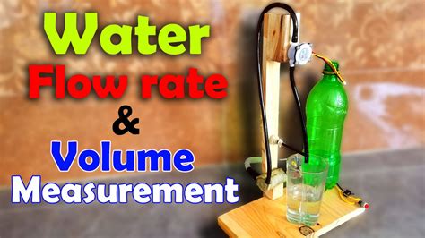 water flow sensor arduino water flow rate and volume