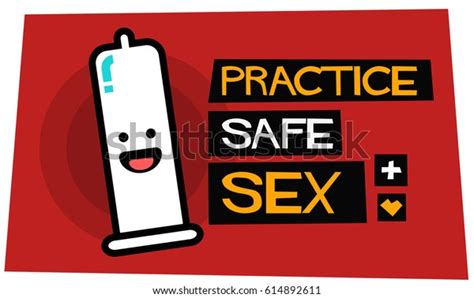 Practice Safe Sex Sexual Health Poster Stock Vector Royalty Free