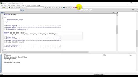 iar stm8 path debug define symbol youtube