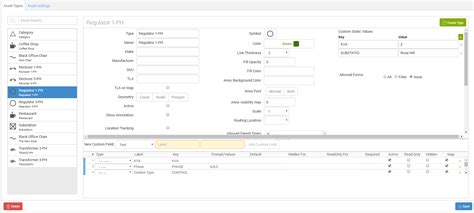 assets field squared documentation