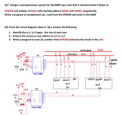solved q1 design a microprocessor system for the 8085 mpu