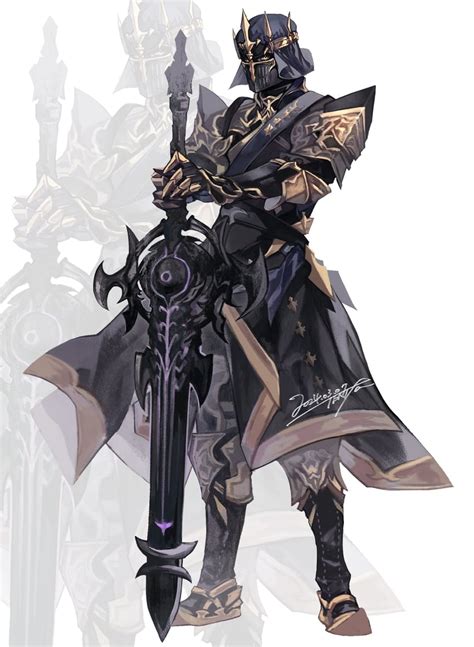 Dark Knight And Fray Myste Final Fantasy And 1 More Drawn By