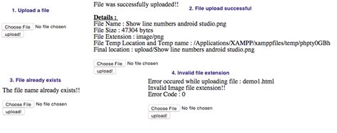 php script to upload images to server code2care