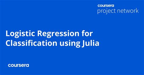 logistic regression for classification using julia