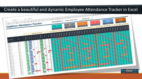 how to create a beautiful and dynamic employee attendance tracker in