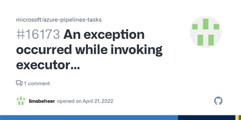 an exception occurred while invoking executor executor
